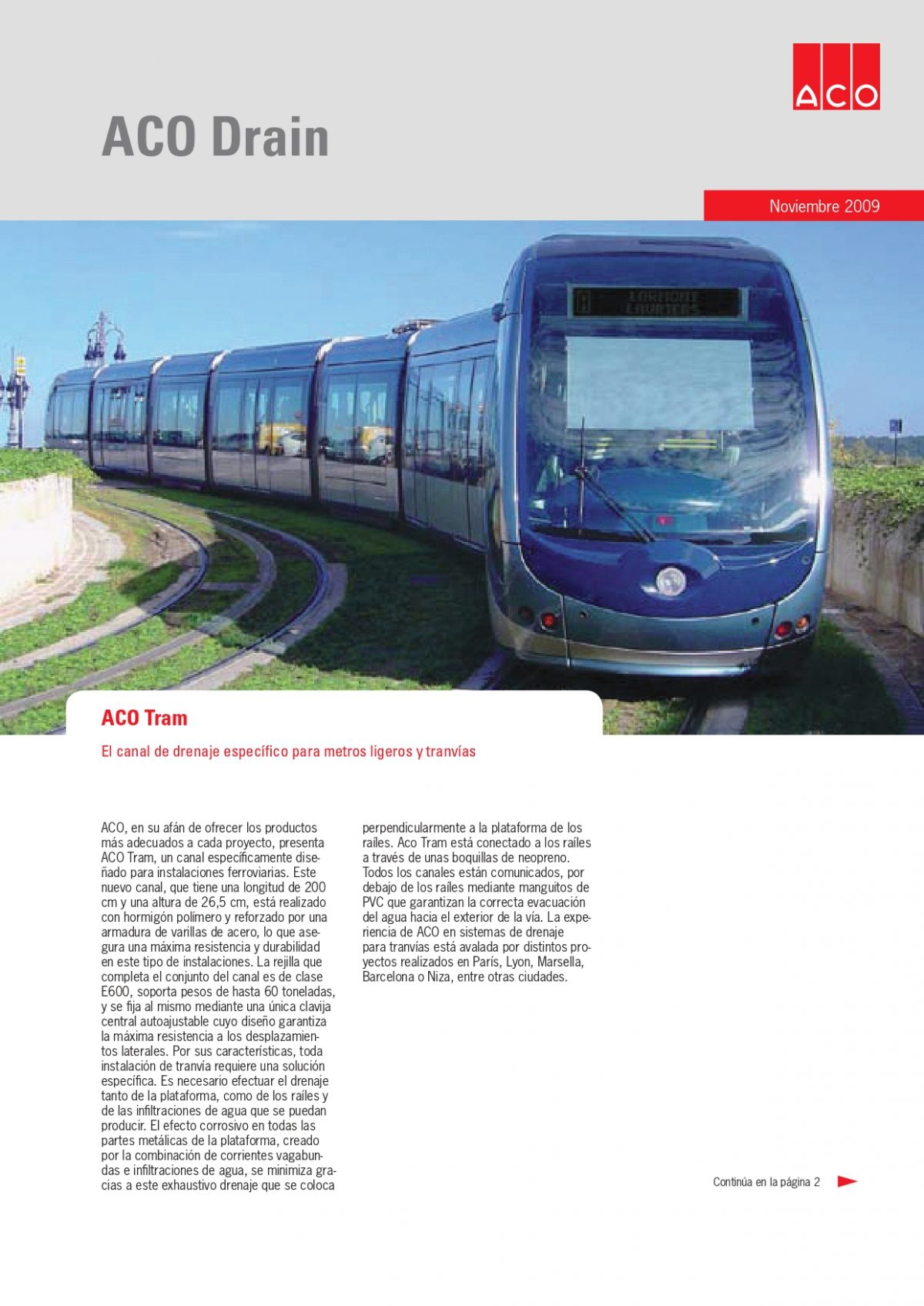 Drenaje de aguas ACO - Tiendas achedosol